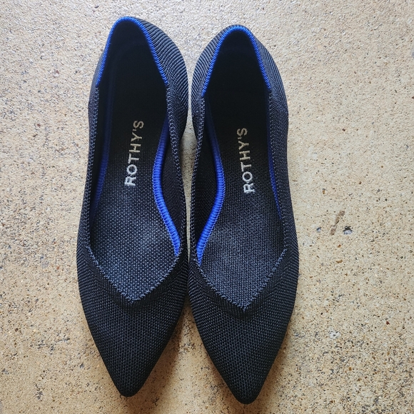 Rothy's | Shoes | Rothys Black The Point Flats | Poshmark